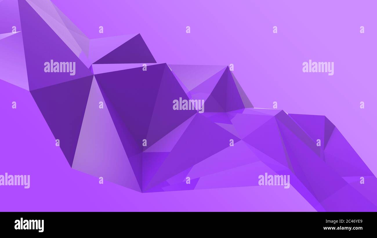 Violet abstract modern crystal background. Polygon, Line, Triangle ...