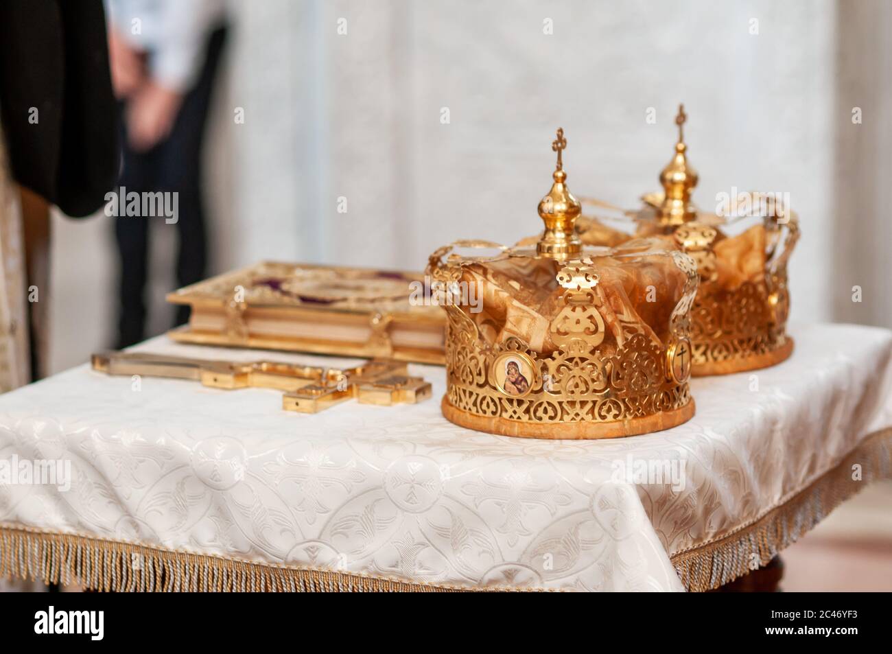 Orthodox cross on table hi-res stock photography and images - Alamy