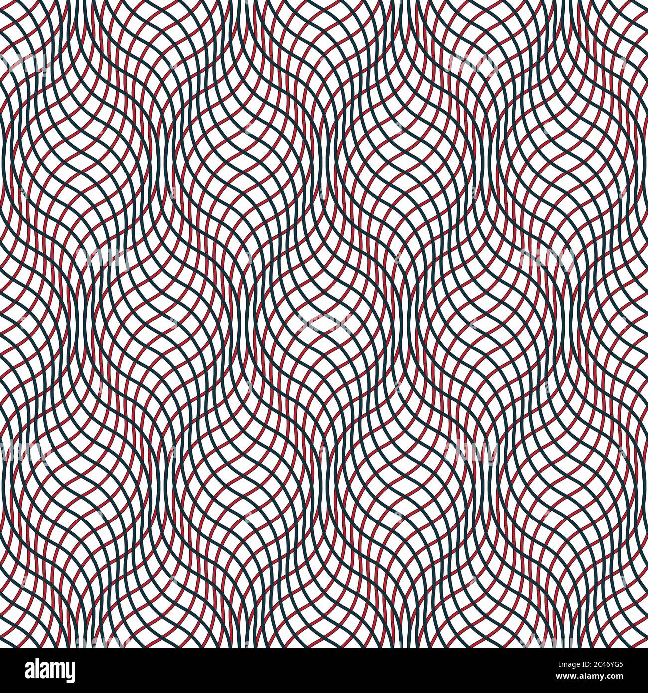 Red wavy lines intersecting hi-res stock photography and images - Alamy