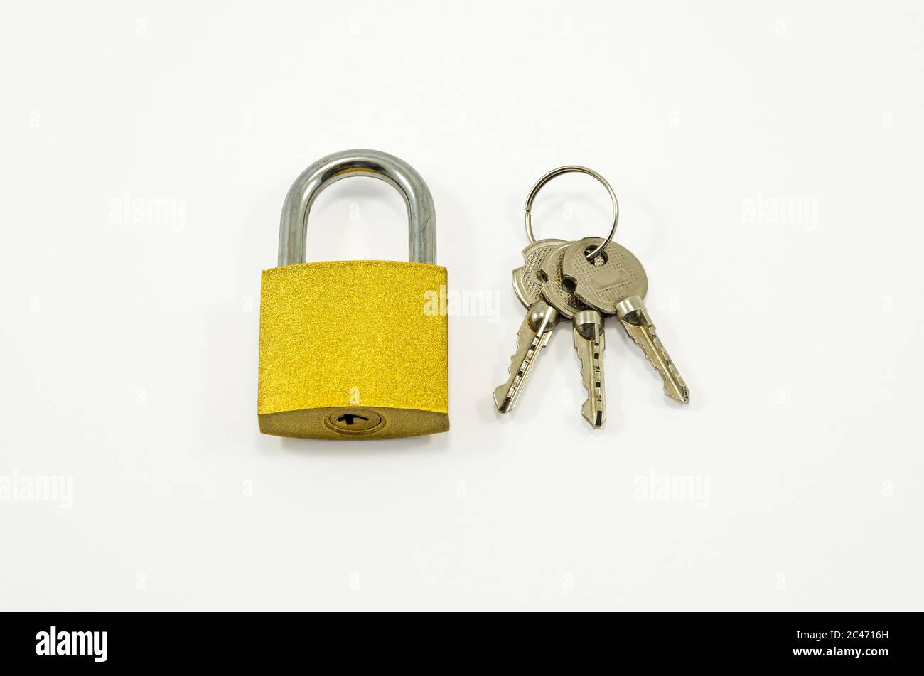 Three brass keys hi-res stock photography and images - Alamy