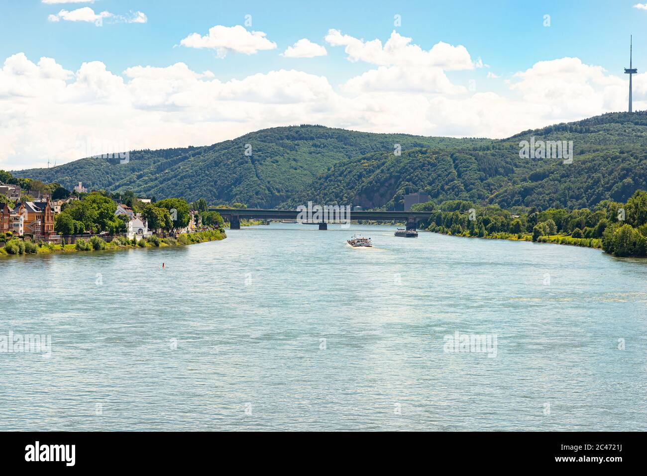 Barge on rhine historic hi-res stock photography and images - Alamy