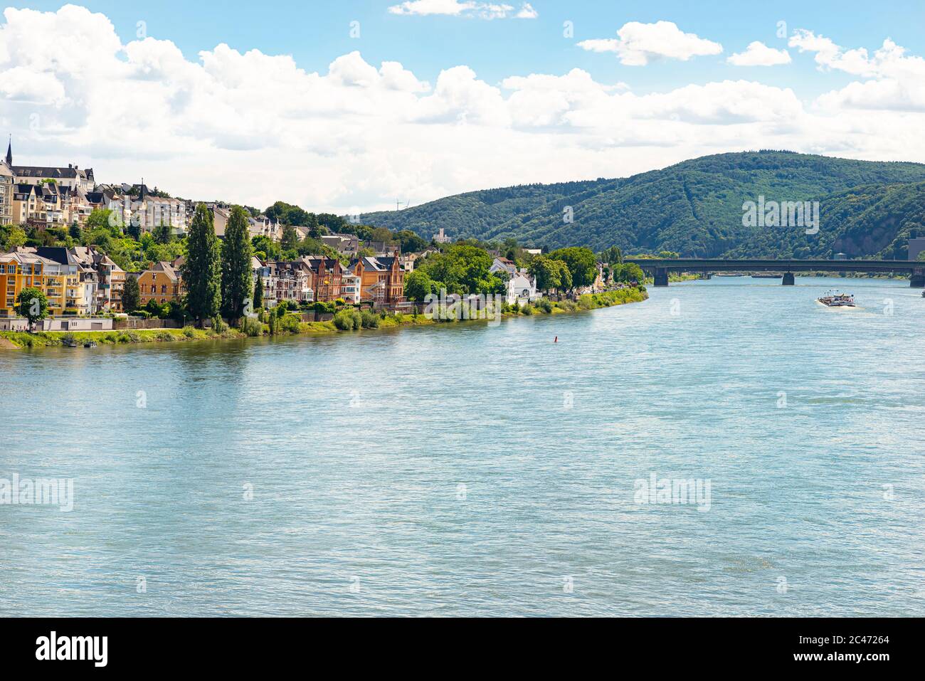 An old, historic city on the banks of the River Rhine in western ...