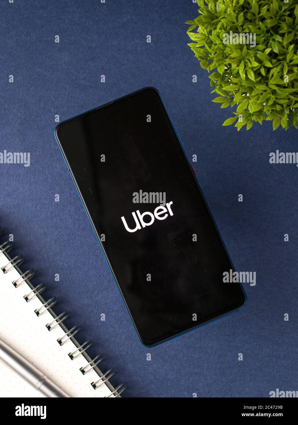 Assam, india - May 23, 2020 : Uber app. A cab booking app worldwide ...