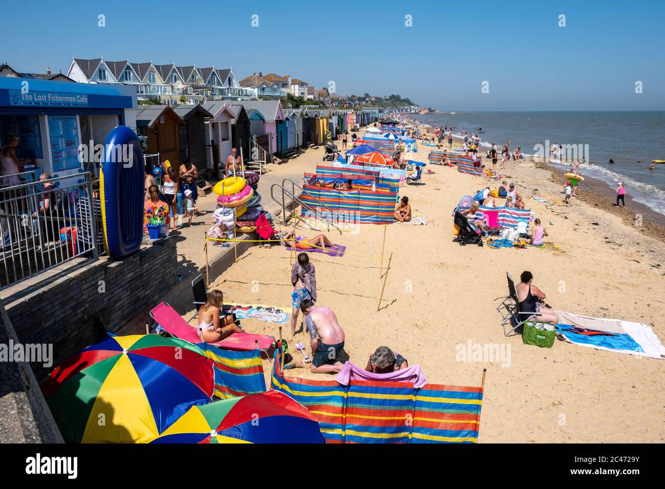 Walton On The Naze - Essex - 204062020 - People flock the beach to ...