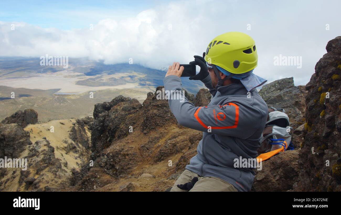 Cotopaxi volcano hike hi-res stock photography and images - Alamy