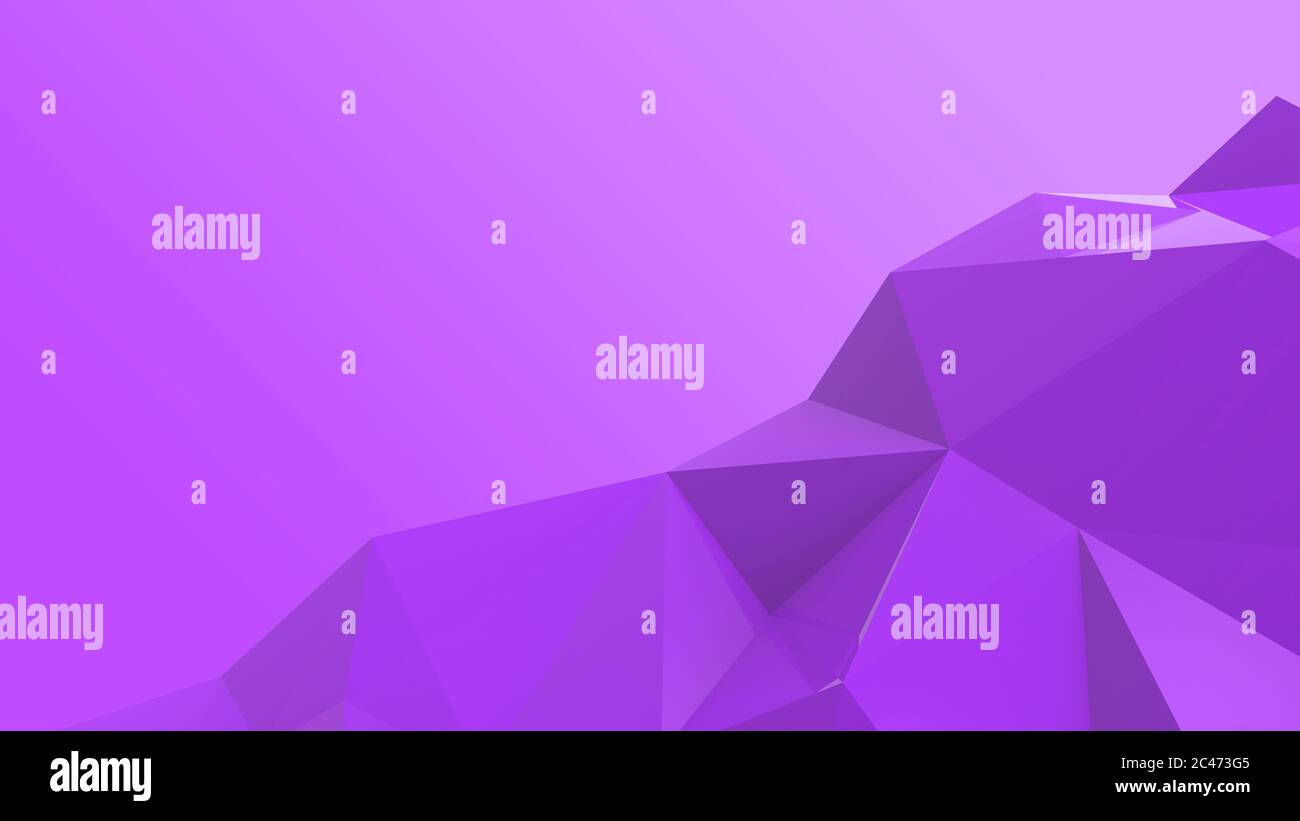 Violet abstract modern crystal background. Polygon, Line, Triangle ...