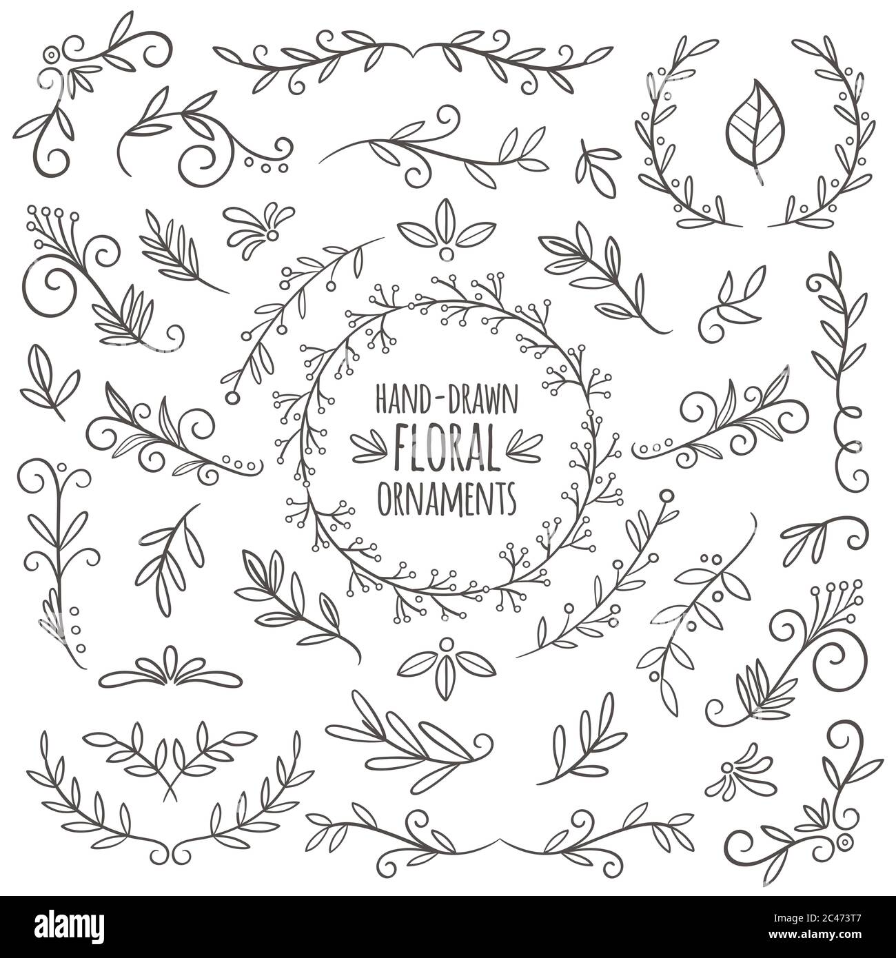 Cute vector borders Stock Vector Images - Alamy