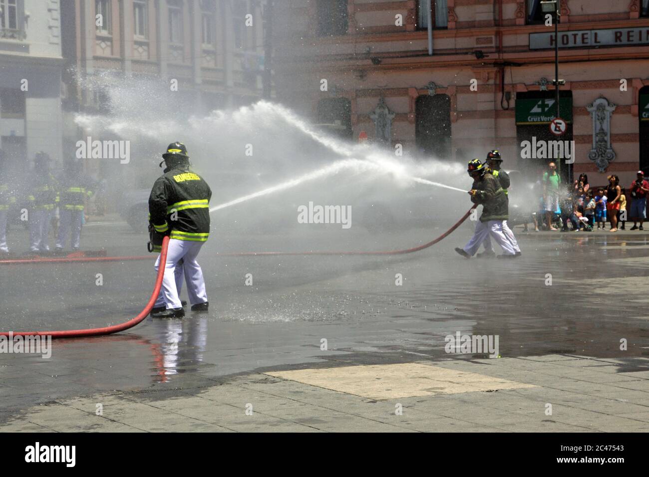 Firemen having fun hi-res stock photography and images - Alamy