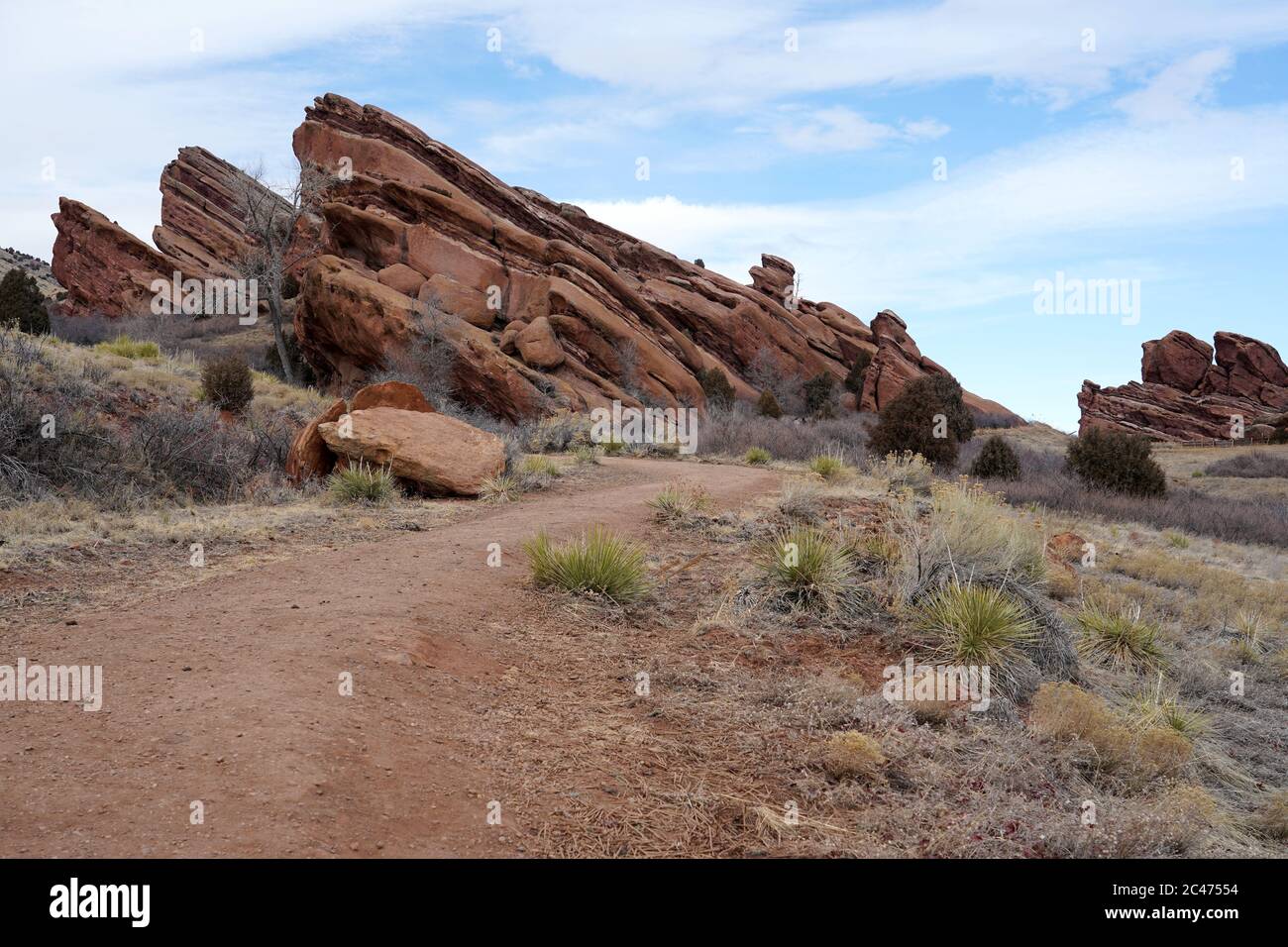 Hiking Trail at Red Rocks Park in Denver, Colorado Stock Photo - Alamy