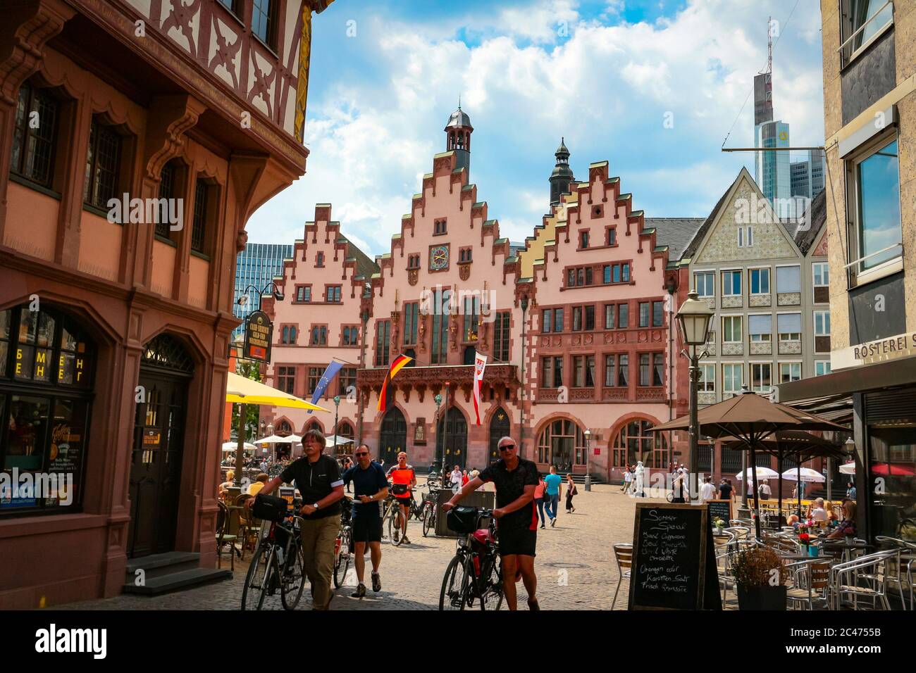 Historic medieval facade of frankfurt old hi-res stock photography and ...