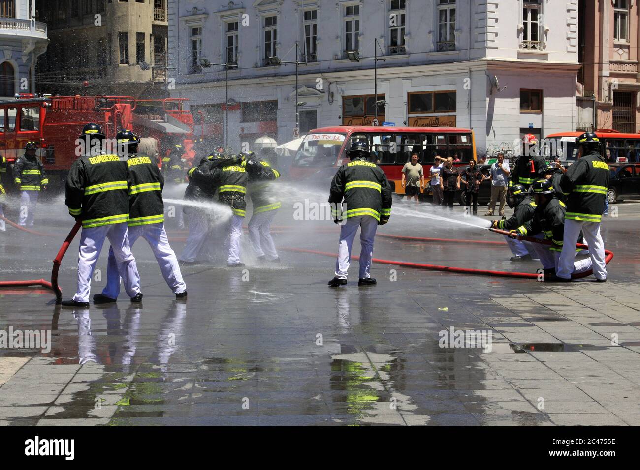 Firemen having fun hi-res stock photography and images - Alamy