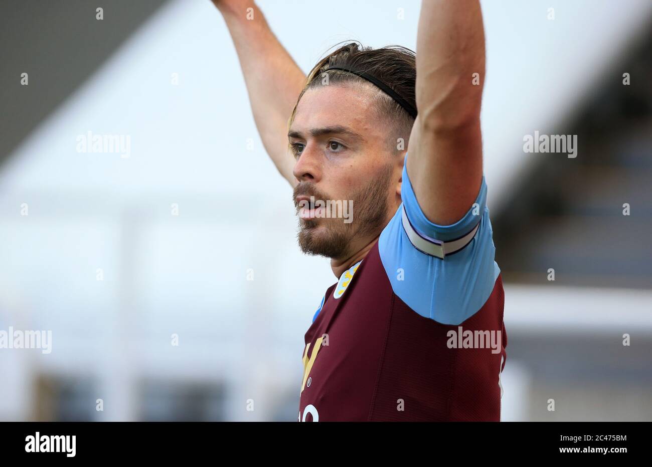 Aston Villa's Jack Grealish during the Premier League match at St James ...