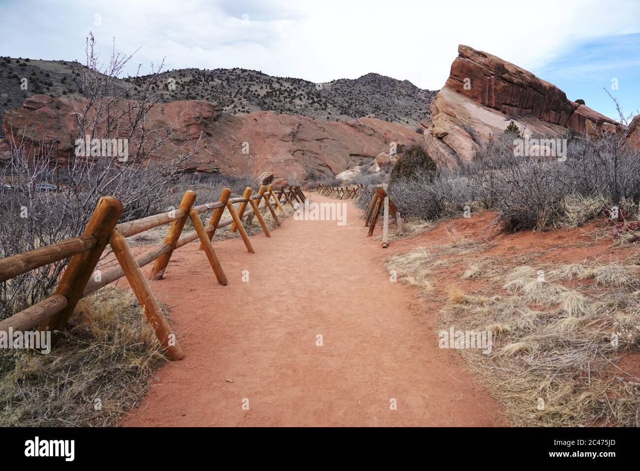 Hiking Trail at Red Rocks Park in Denver, Colorado Stock Photo - Alamy