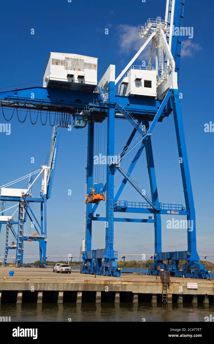 Container Port, Charleston, South Carolina, USA Stock Photo - Alamy