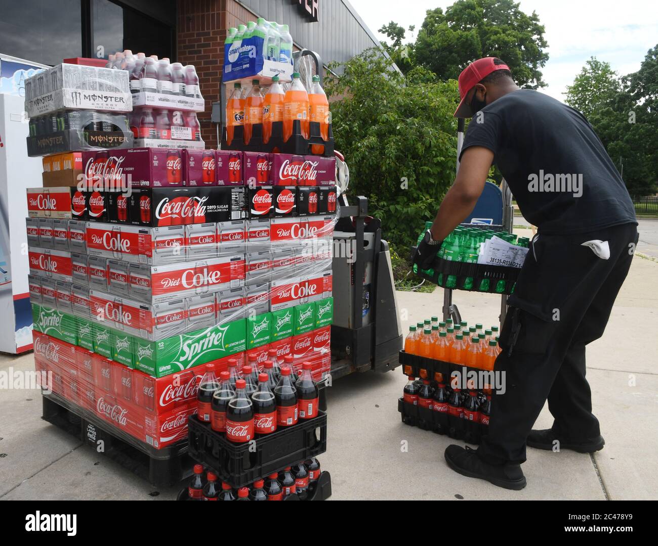 Racine, Wisconsin, USA. 24th June, 2020. Coca Cola products are ...