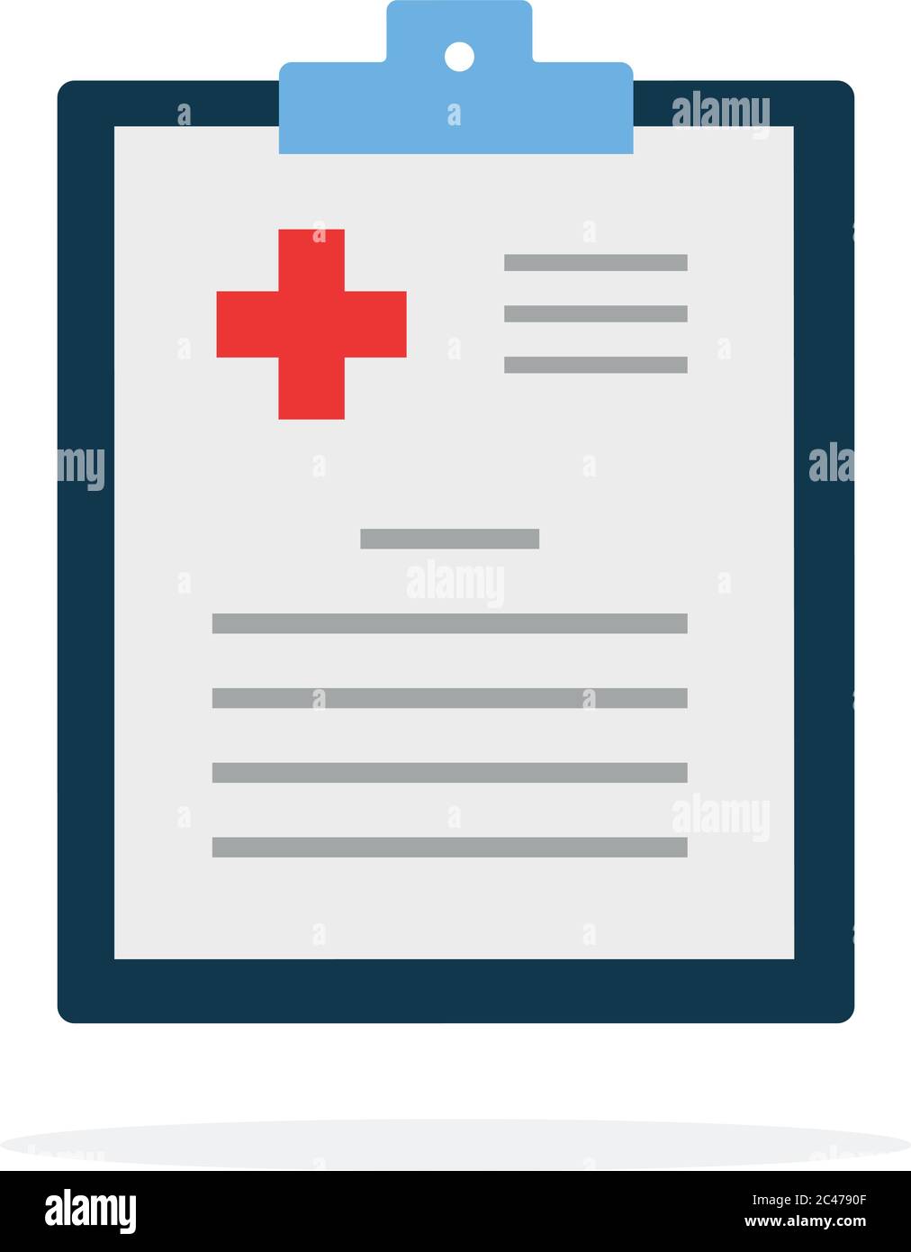Medical records vector flat material design isolated object on white ...
