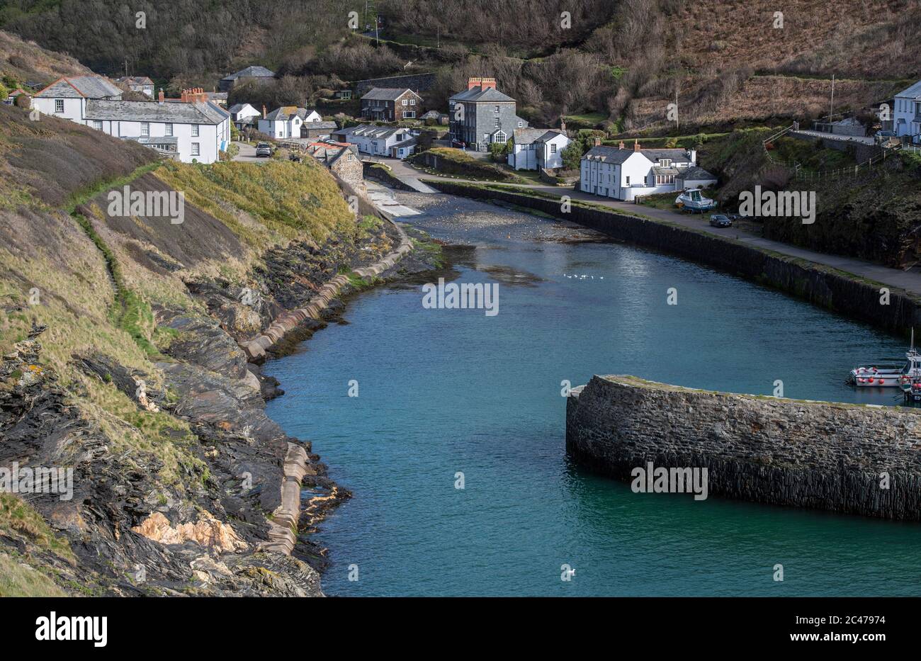 Boscastle village cornwall hi-res stock photography and images - Alamy