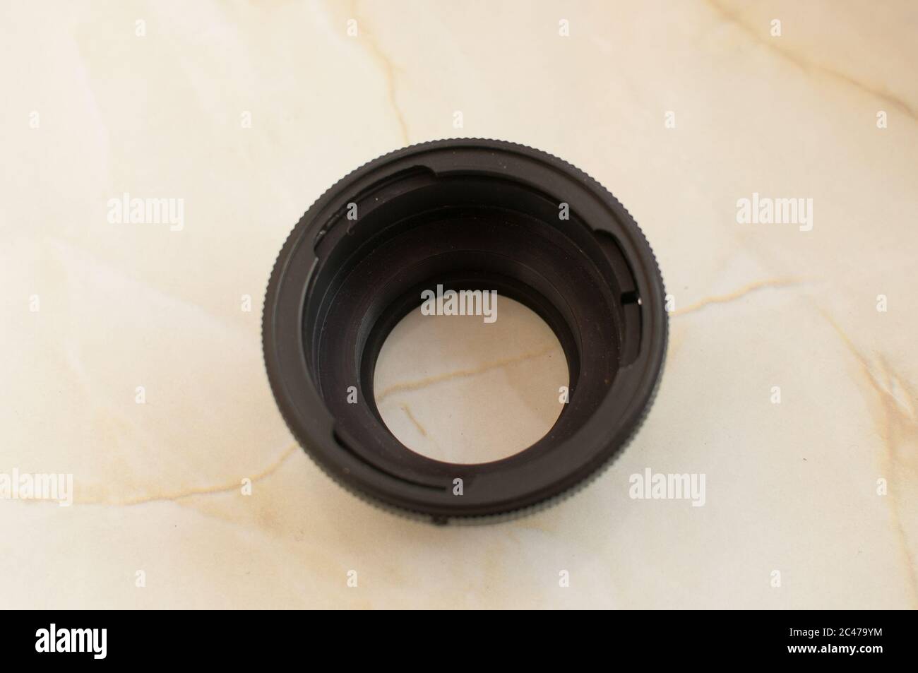 black macro extension ring lens adaptor for camera Stock Photo - Alamy