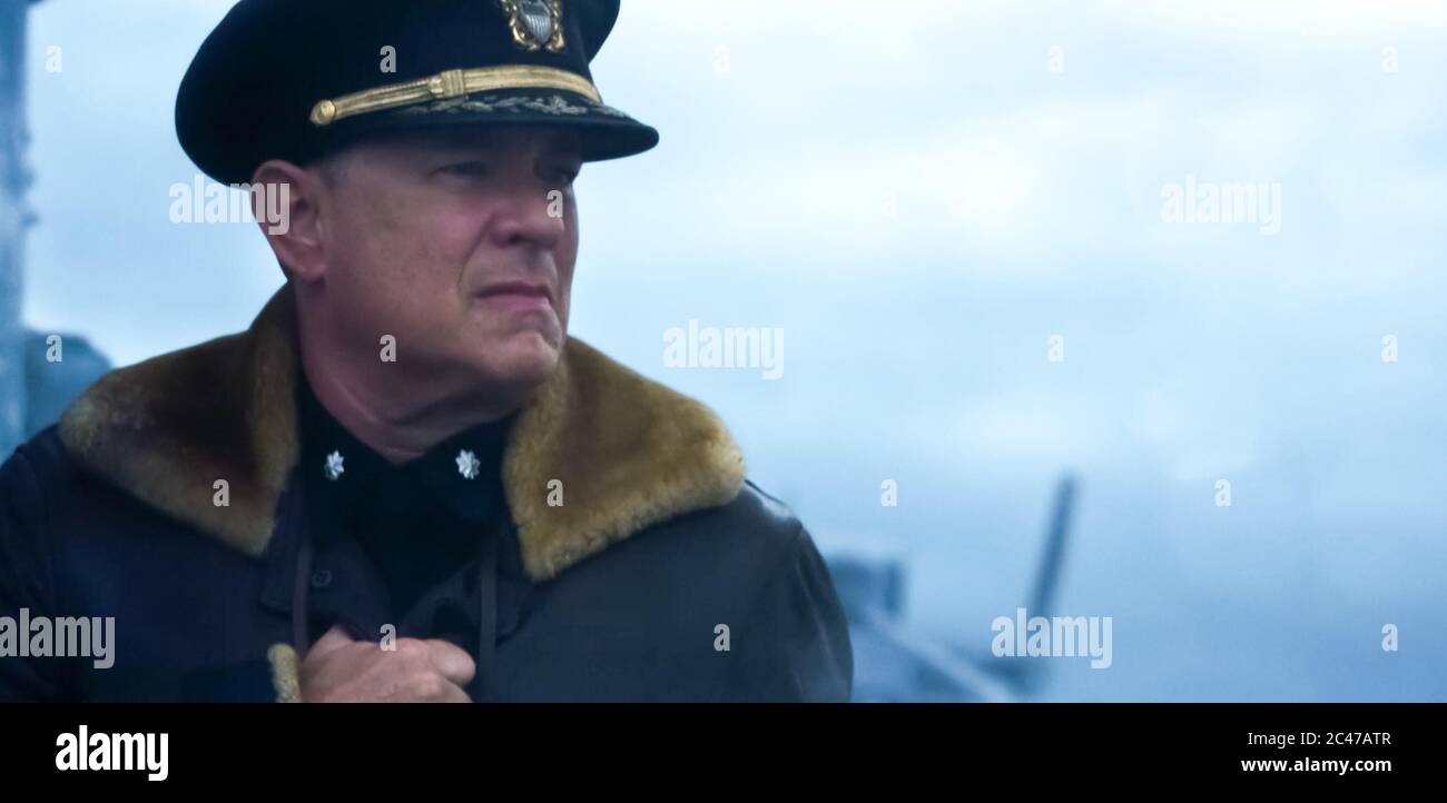 USA. Tom Hanks in a scene from the ©Sony Pictures new movie: Greyhound ...