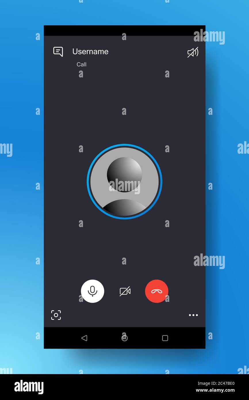 The incoming call button reject a call, mute the microphone and sound ...