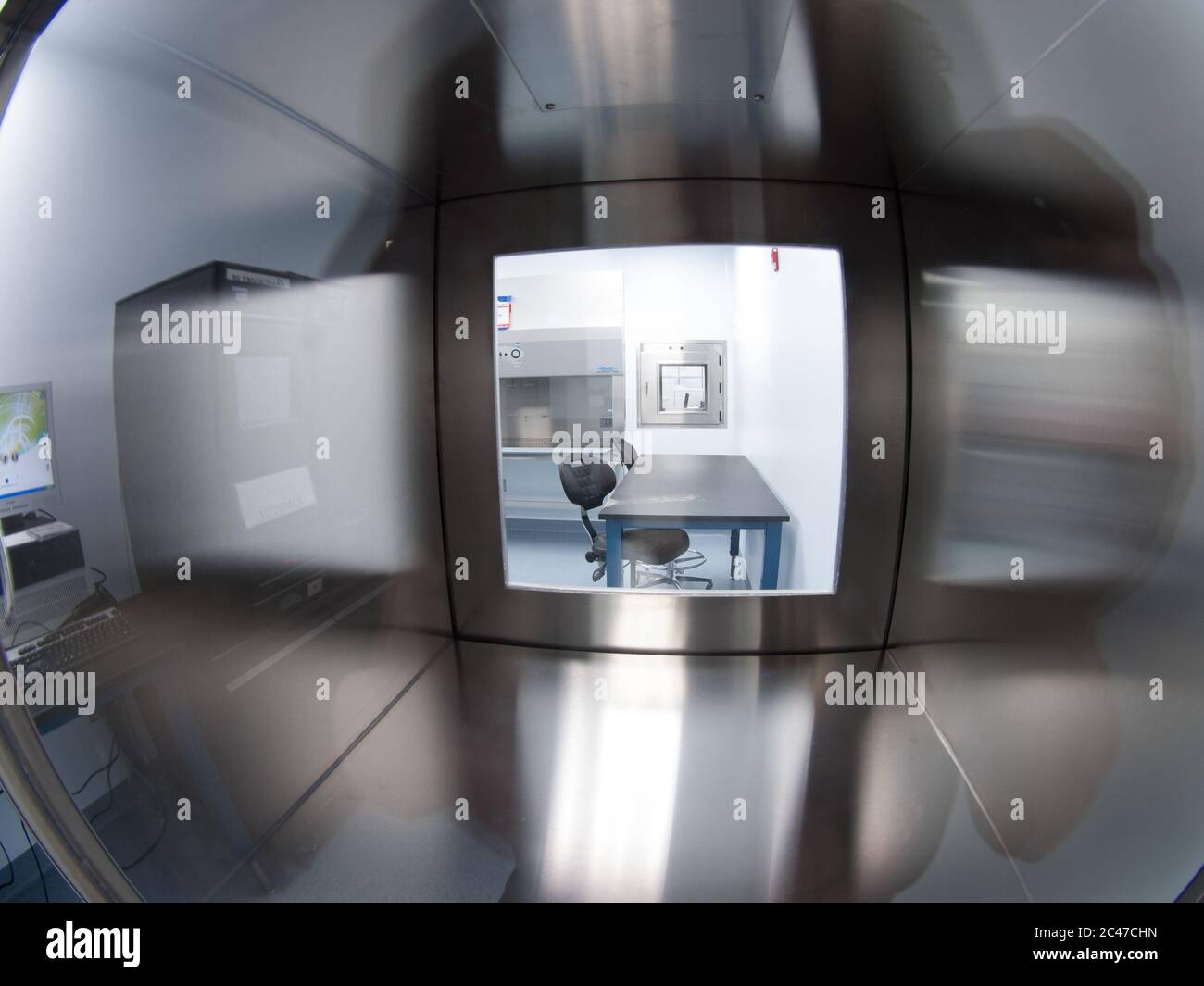 Pass-through isolation box at Clean Room in CAR-T Lab Stock Photo - Alamy
