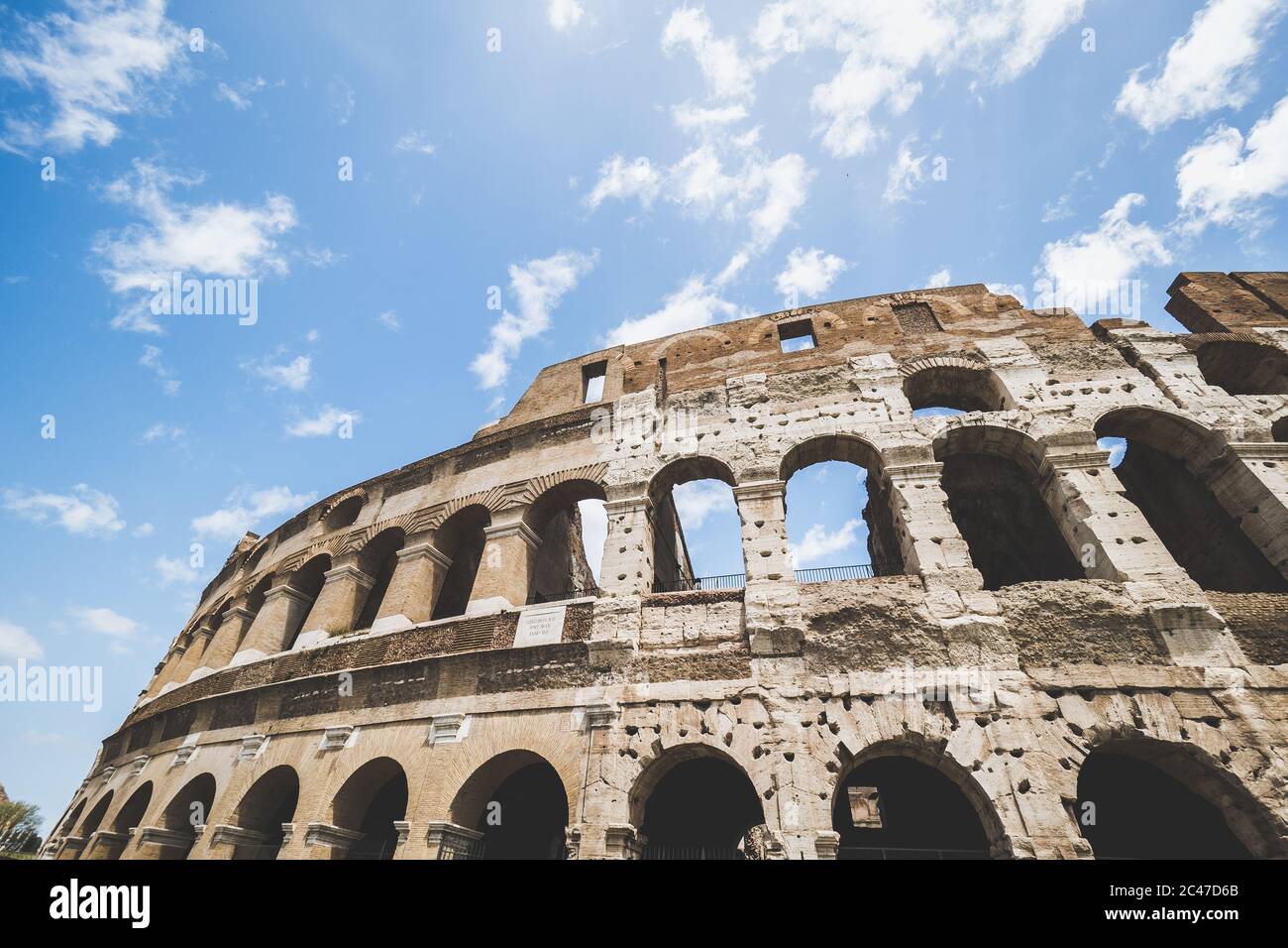 Beautiful scenery of Colosseum in Rome, Italy Stock Photo - Alamy