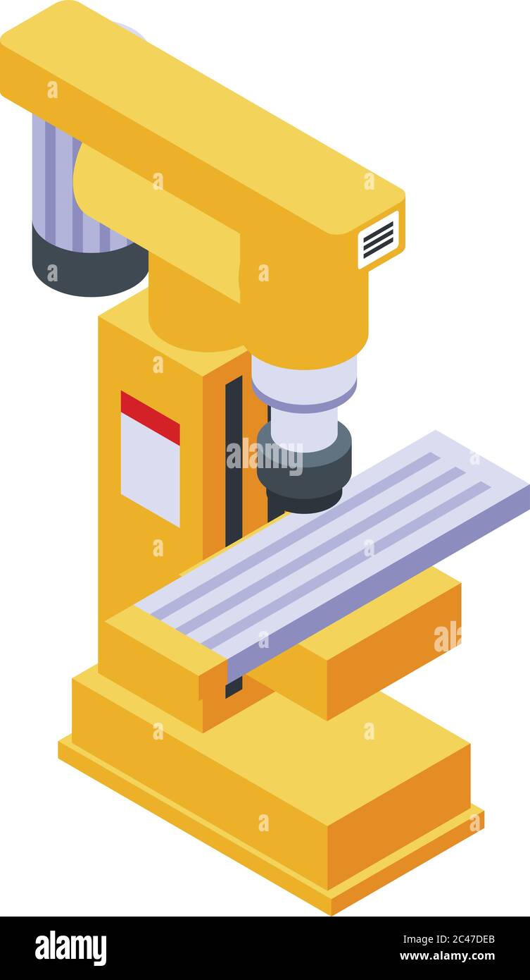 Milling machine tool icon, isometric style Stock Vector Image & Art - Alamy