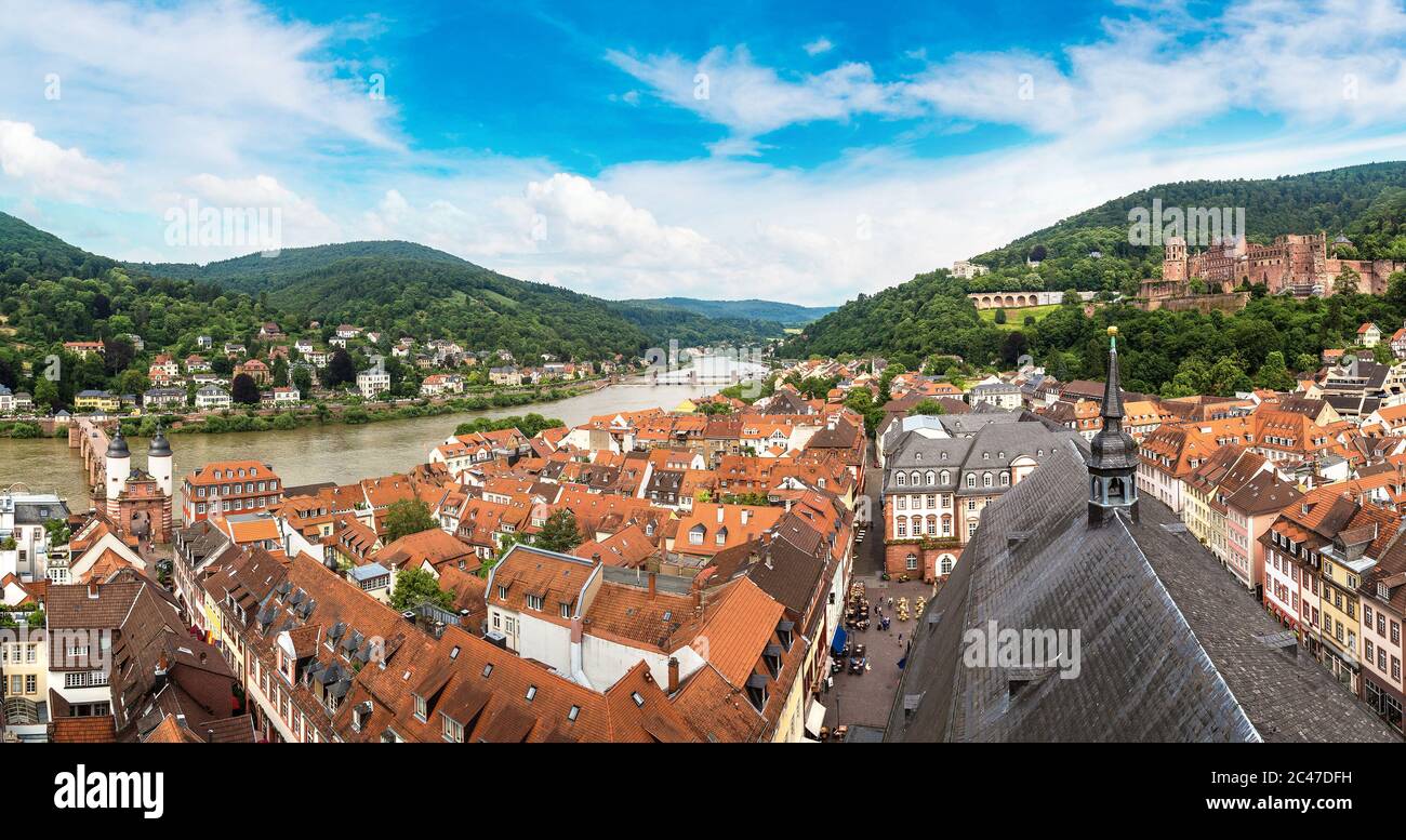 Panoramic aerial view of heidelberg hi-res stock photography and images ...