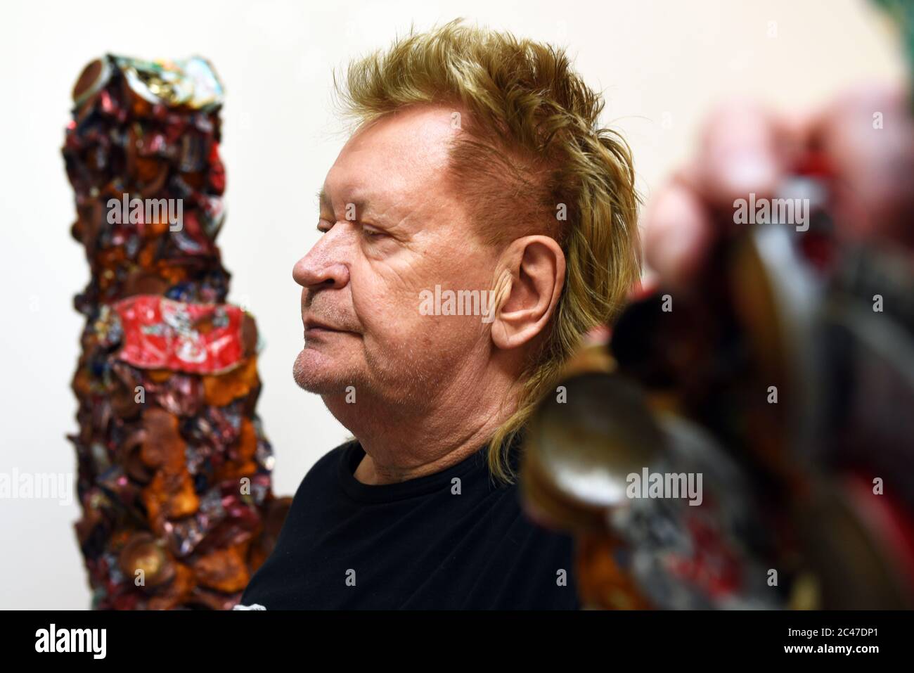 Duesseldorf, Germany. 24th June, 2020. The action artist HA Schult ...