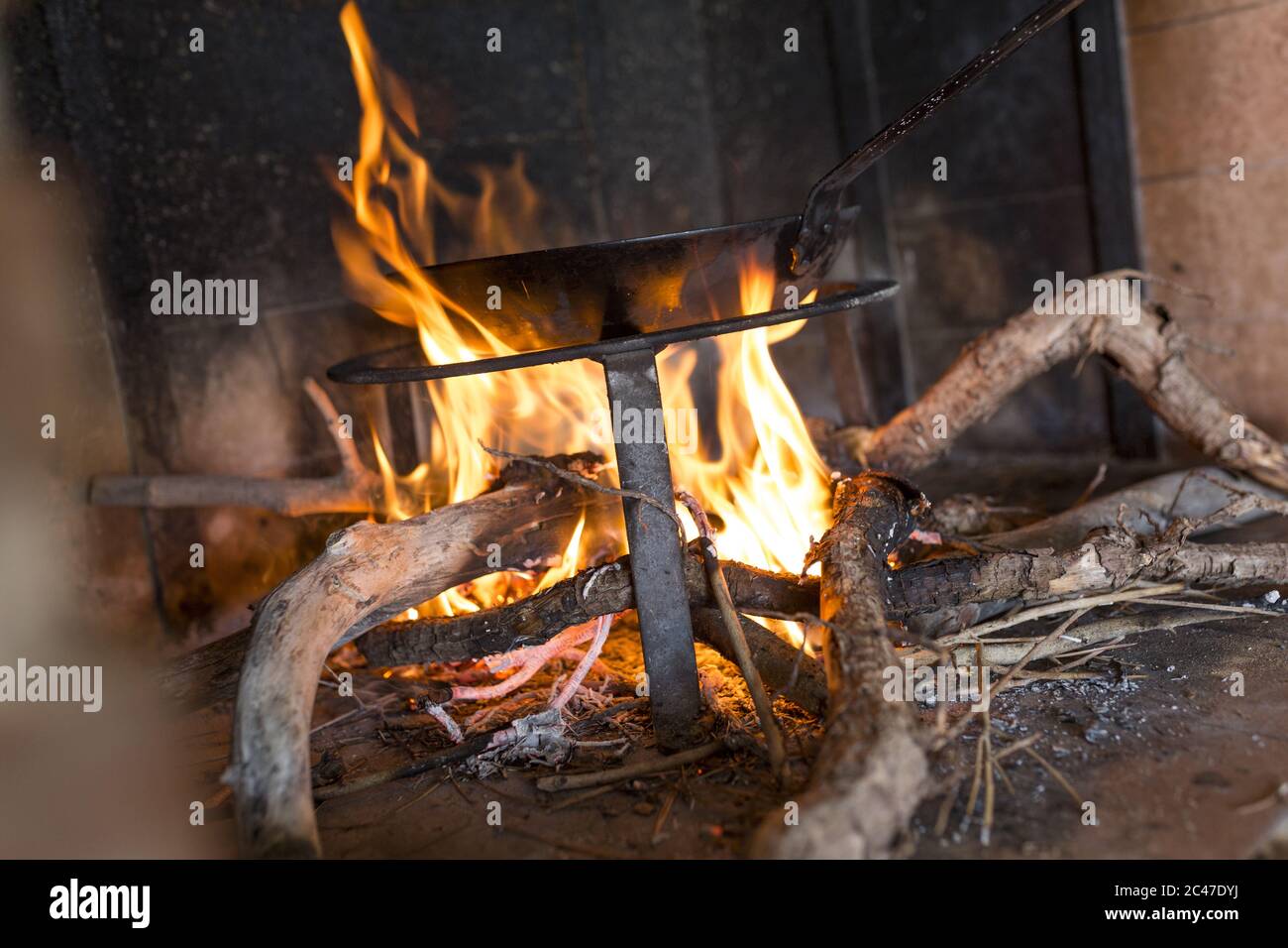 Closeup shot of fire flames in a wood stove Stock Photo - Alamy