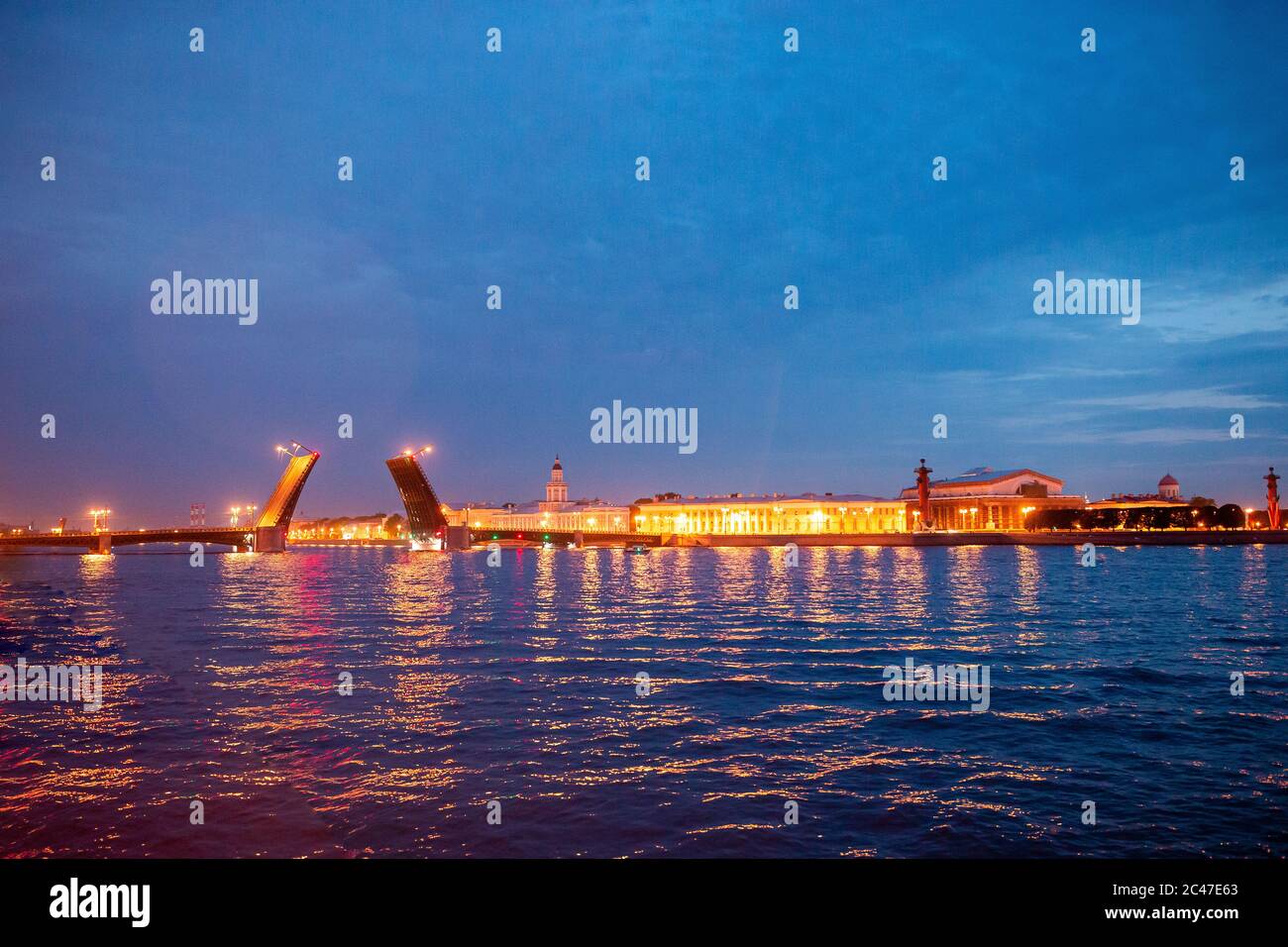 Famous of opening of Palace drawbridge in Russia Stock Photo - Alamy
