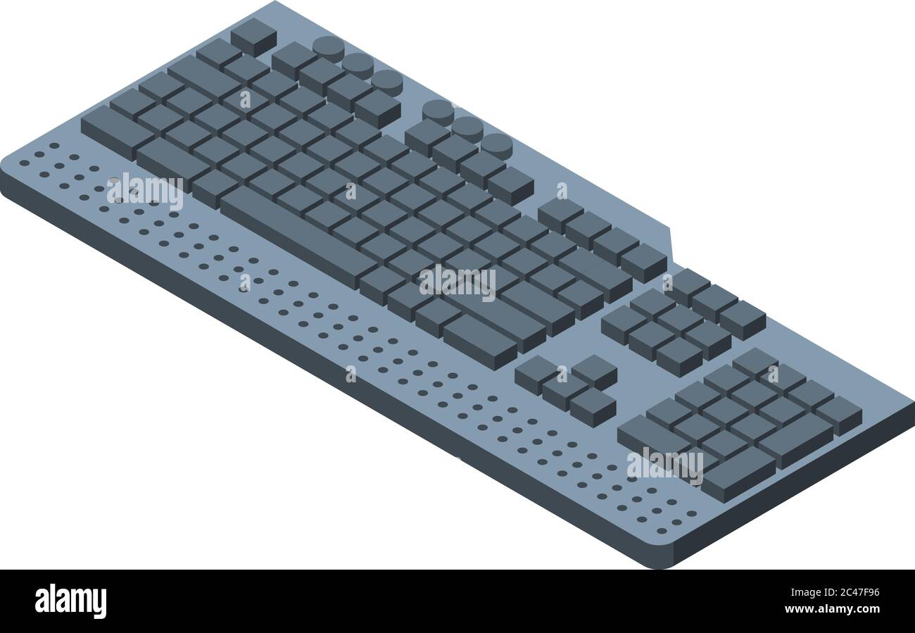 Button Keyboard Icon Isometric Style Stock Vector Image And Art Alamy