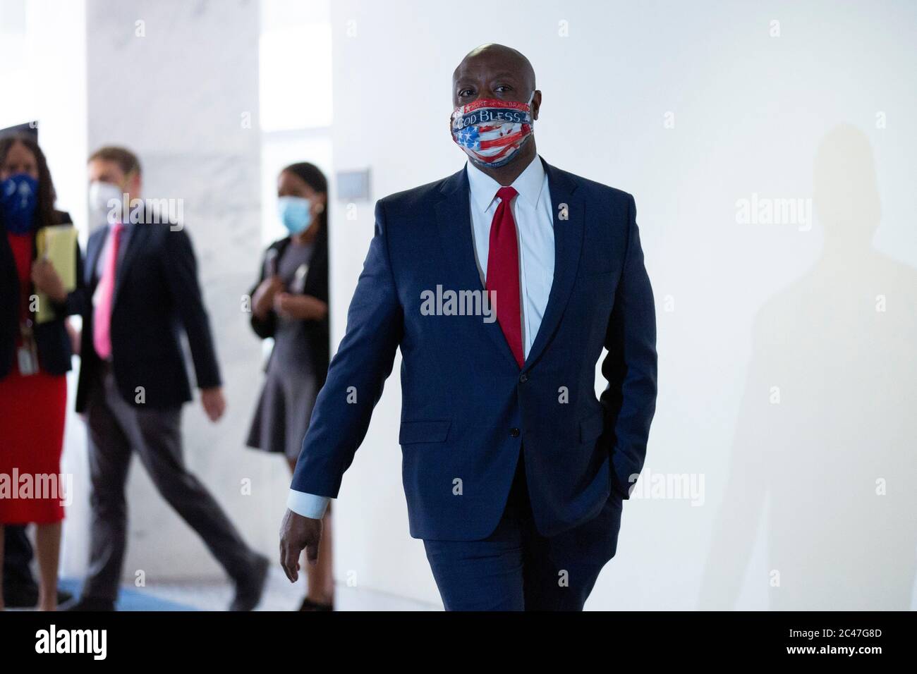 United States Senator Tim Scott (Republican of South Carolina) arrives ...