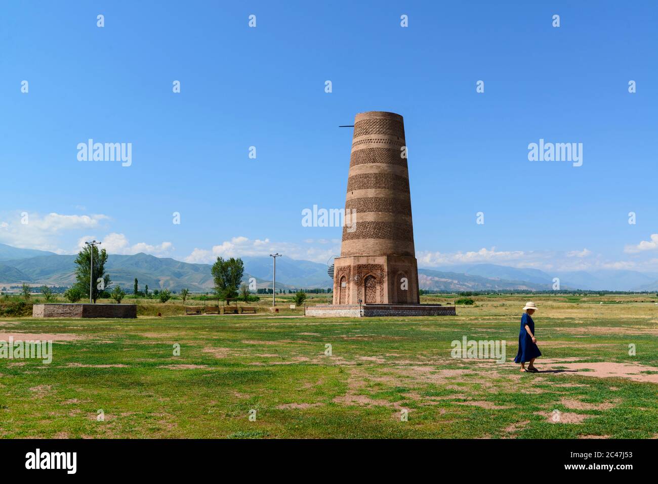 Burana tower in Kyrgyzstan Stock Photo - Alamy