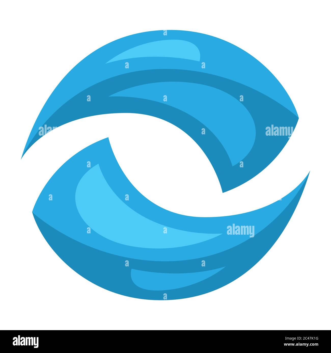 Curly wave splash sea Cut Out Stock Images & Pictures - Alamy