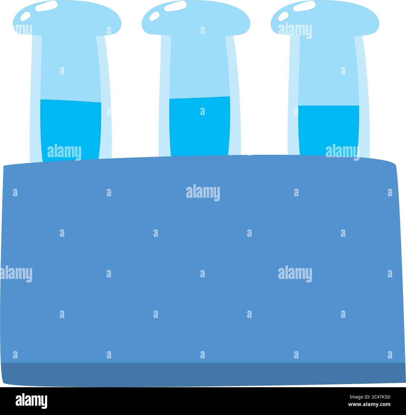 Tubes flat style icon design, Chemistry science and laboratory theme ...