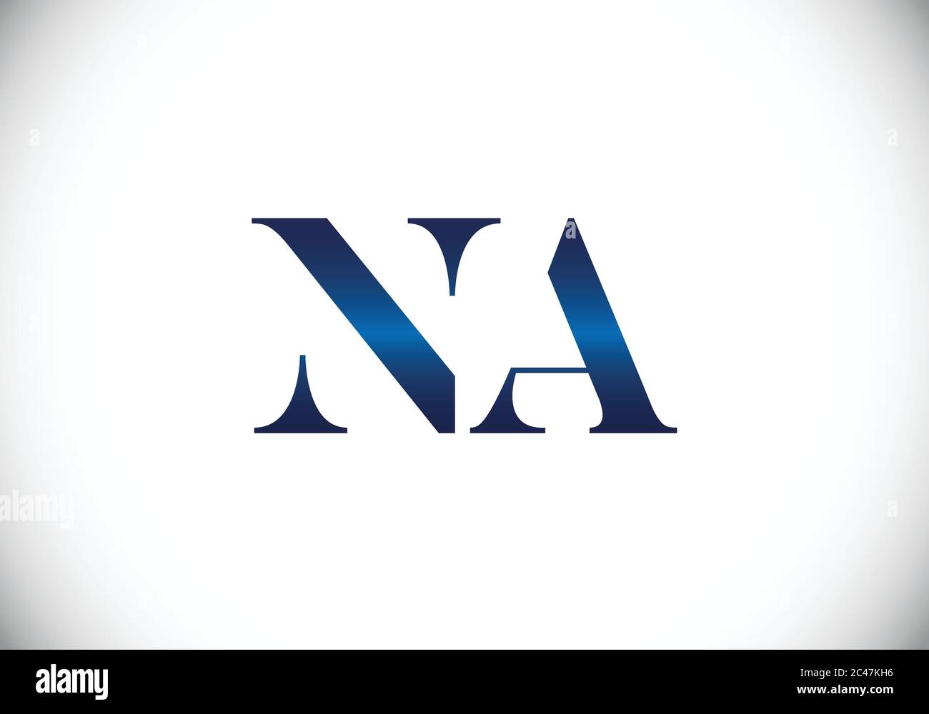 Initial Monogram Letter N A Logo Design Vector Template. N A Letter ...