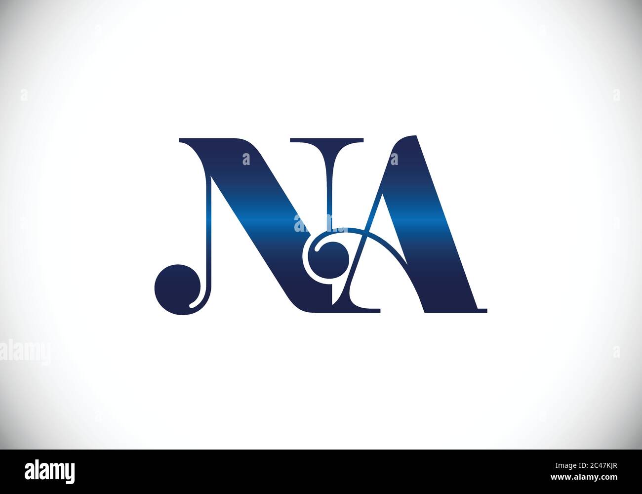 Initial Monogram Letter N A Logo Design Vector Template. N A Letter ...
