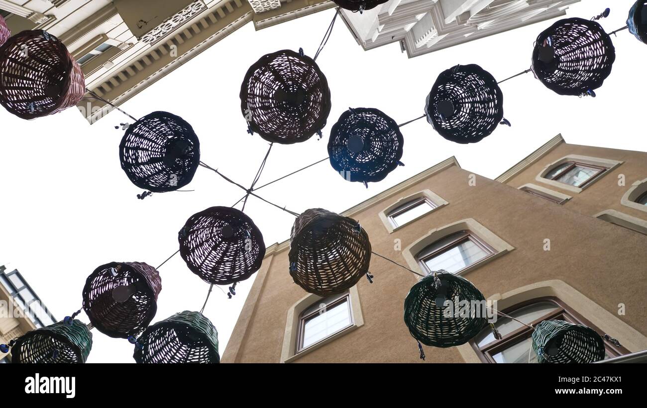 Ankara, Turkey - January 9, 2020: Decoration bells on the streets of ...