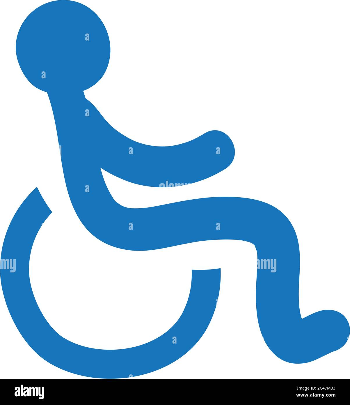 Avatar on wheelchair flat style icon design of Medical care health and ...