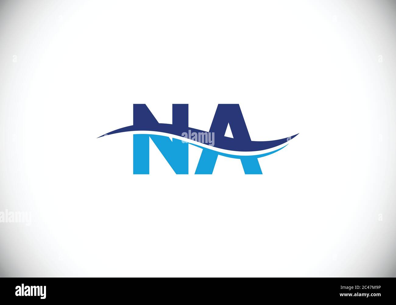 Initial Monogram Letter N A Logo Design Vector Template. N A Letter ...