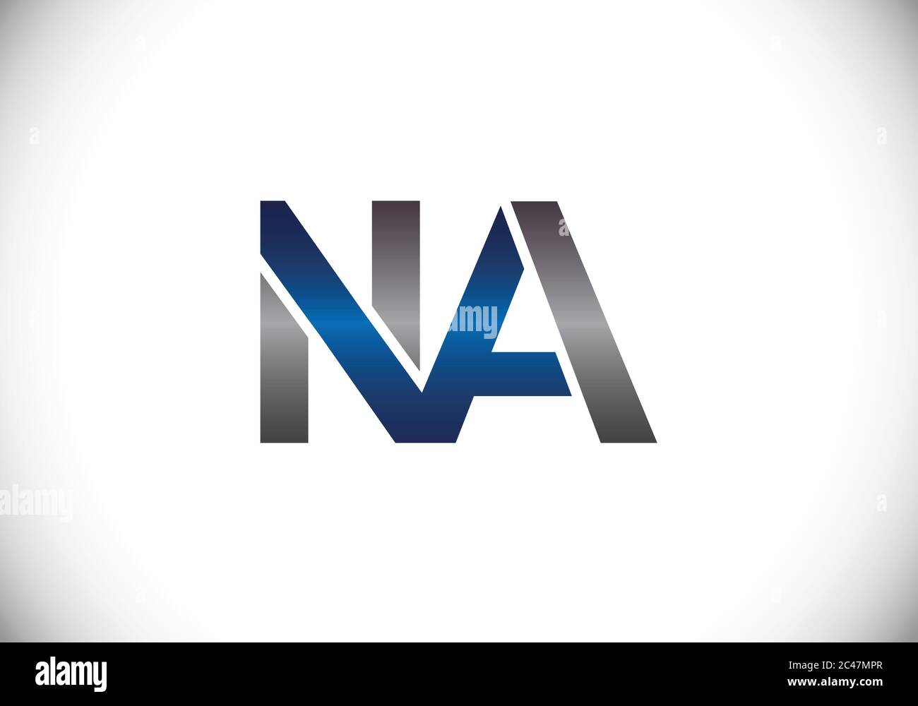 Initial Monogram Letter N A Logo Design Vector Template. N A Letter ...