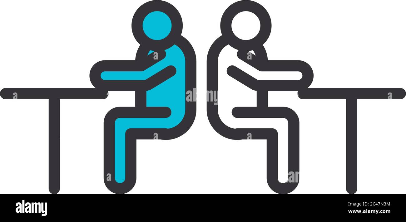 Avatars men on tables line and fill style icon design of Person profile ...