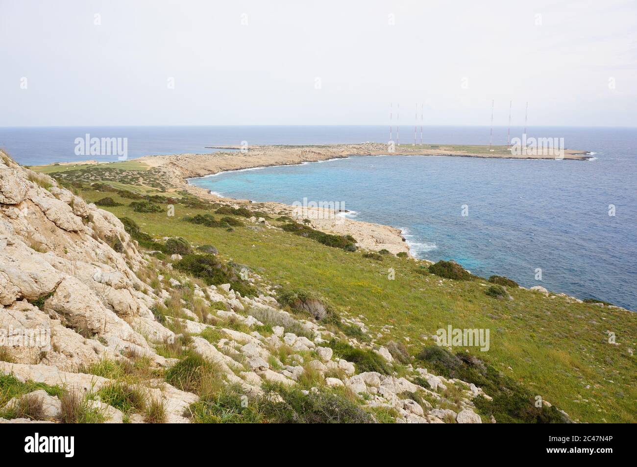 Beach near the sea Caves during daytime in Ayia, Cyprus Stock Photo - Alamy