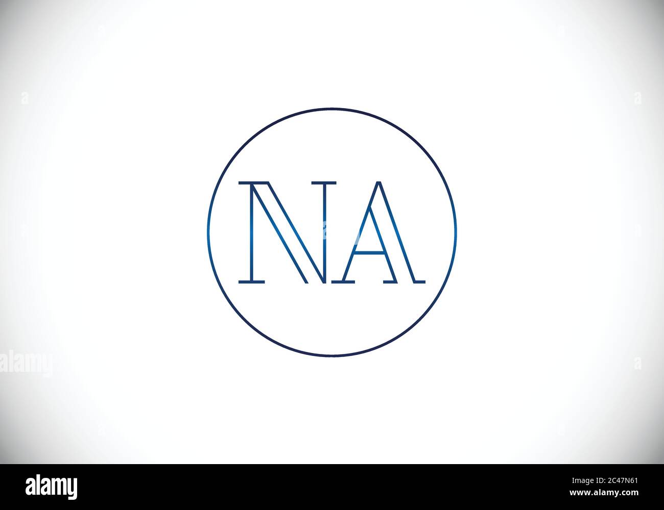Initial Monogram Letter N A Logo Design Vector Template. N A Letter ...