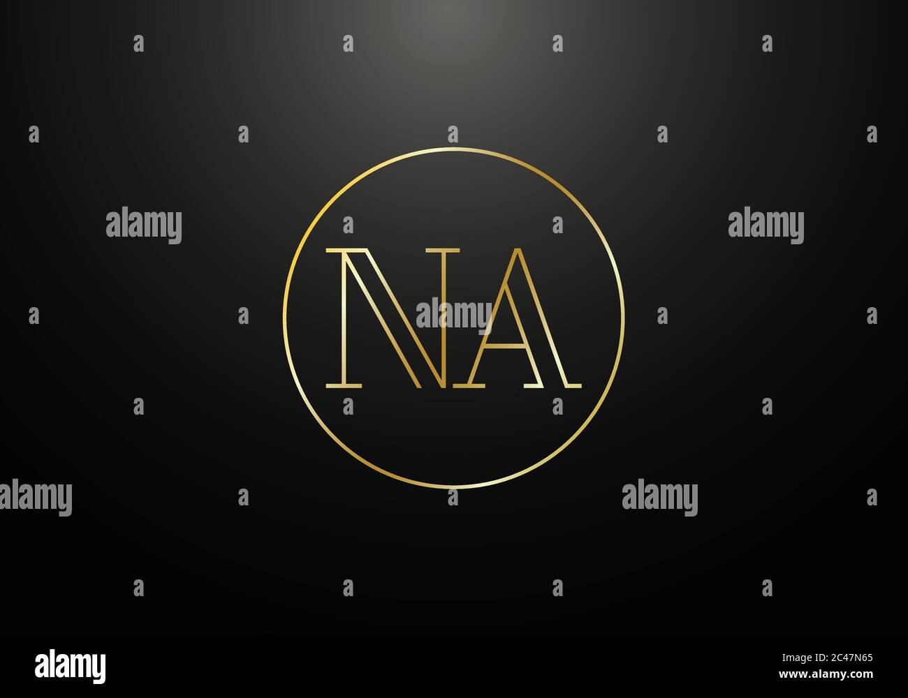 Initial Monogram Letter N A Logo Design Vector Template. N A Letter ...