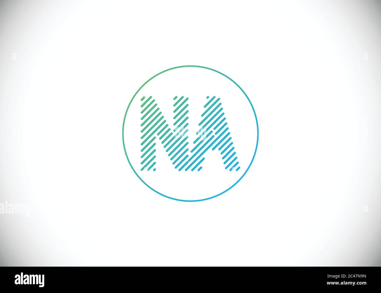 Initial Monogram Letter N A Logo Design Vector Template. N A Letter ...