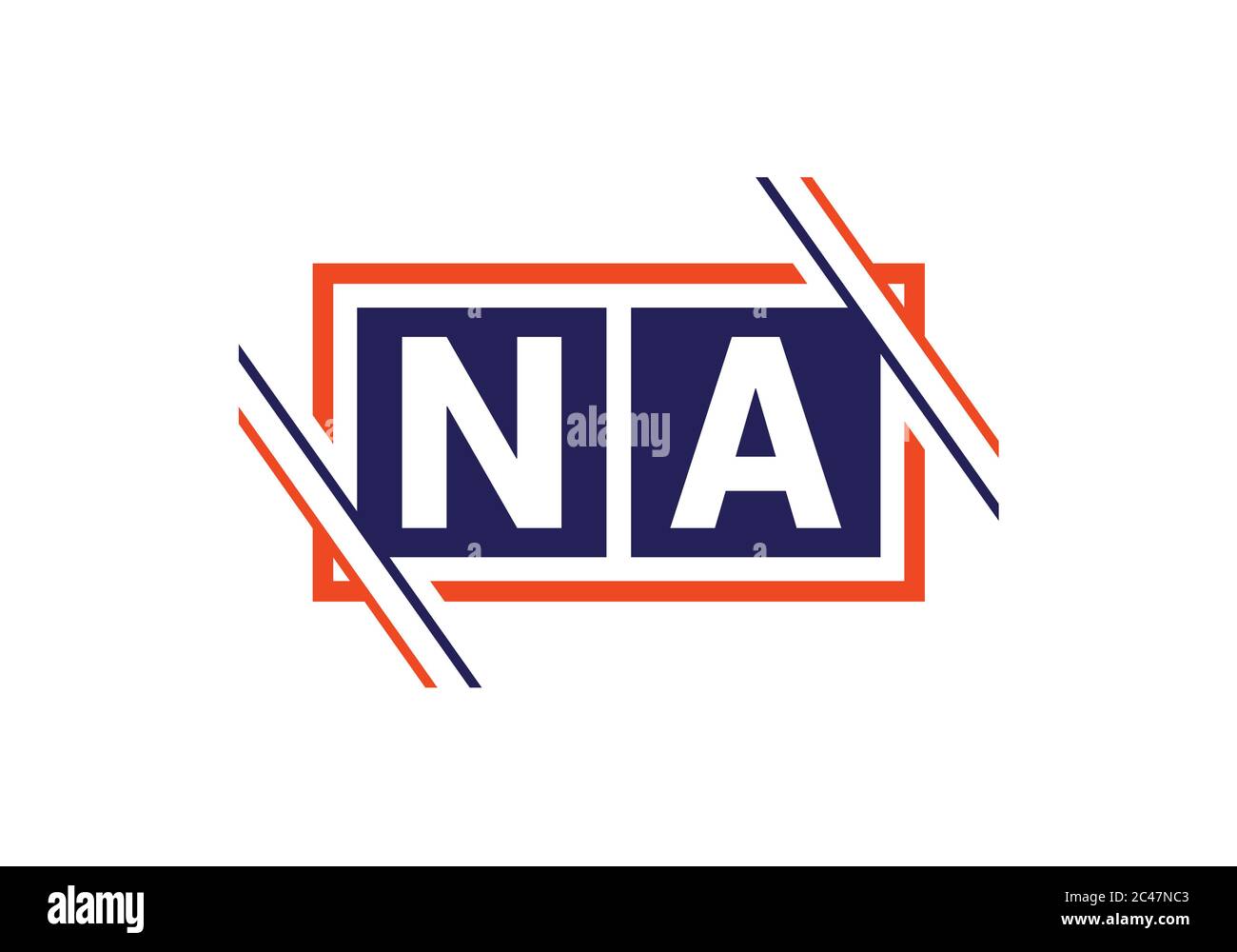 Initial Monogram Letter N A Logo Design Vector Template. N A Letter ...