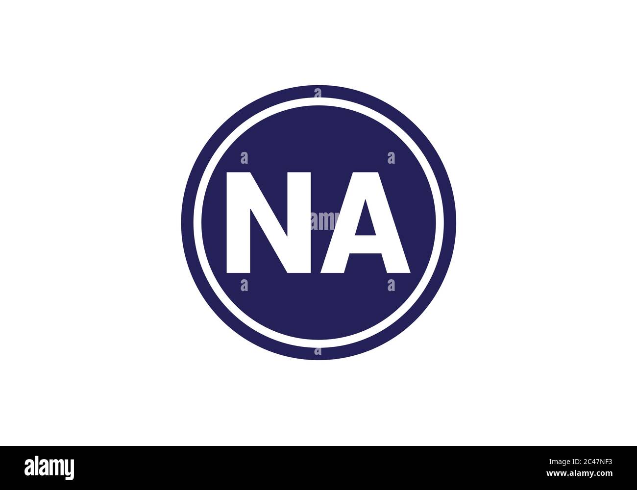 Initial Monogram Letter N A Logo Design Vector Template. N A Letter ...