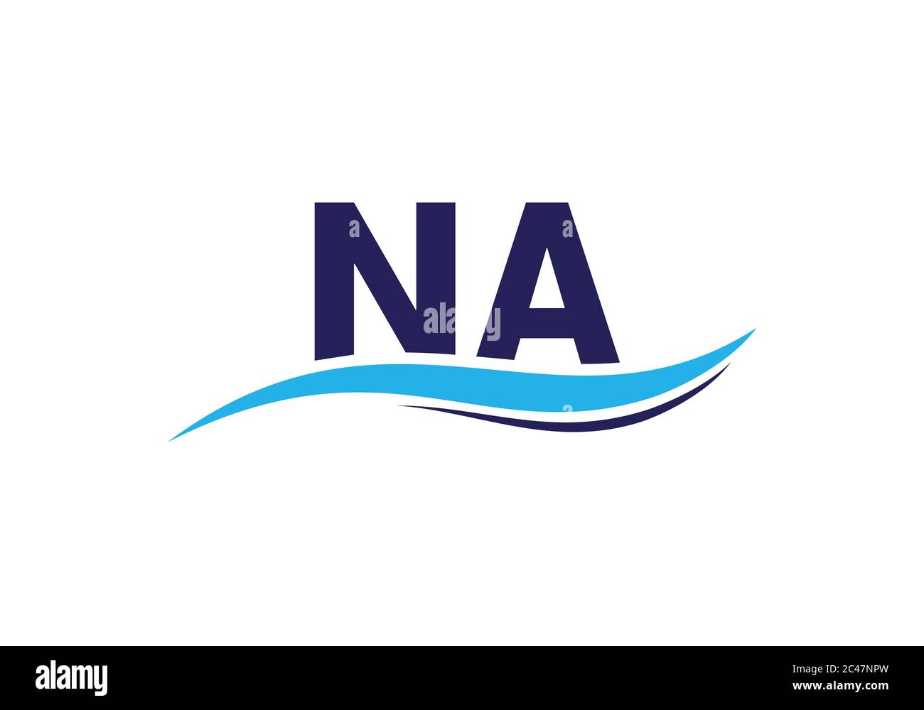 Initial Monogram Letter N A Logo Design Vector Template. N A Letter ...